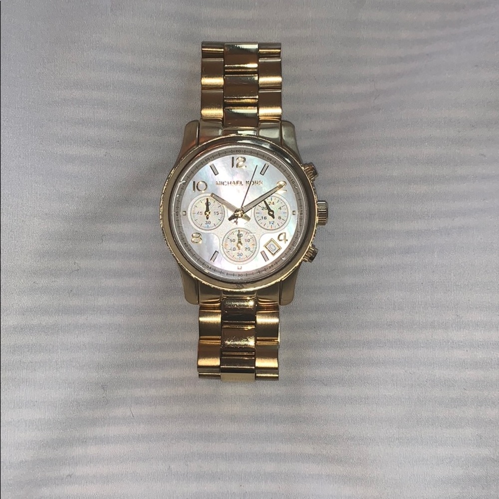 Michael Kors Gold Bradshaw Chronograph Watch - Gem